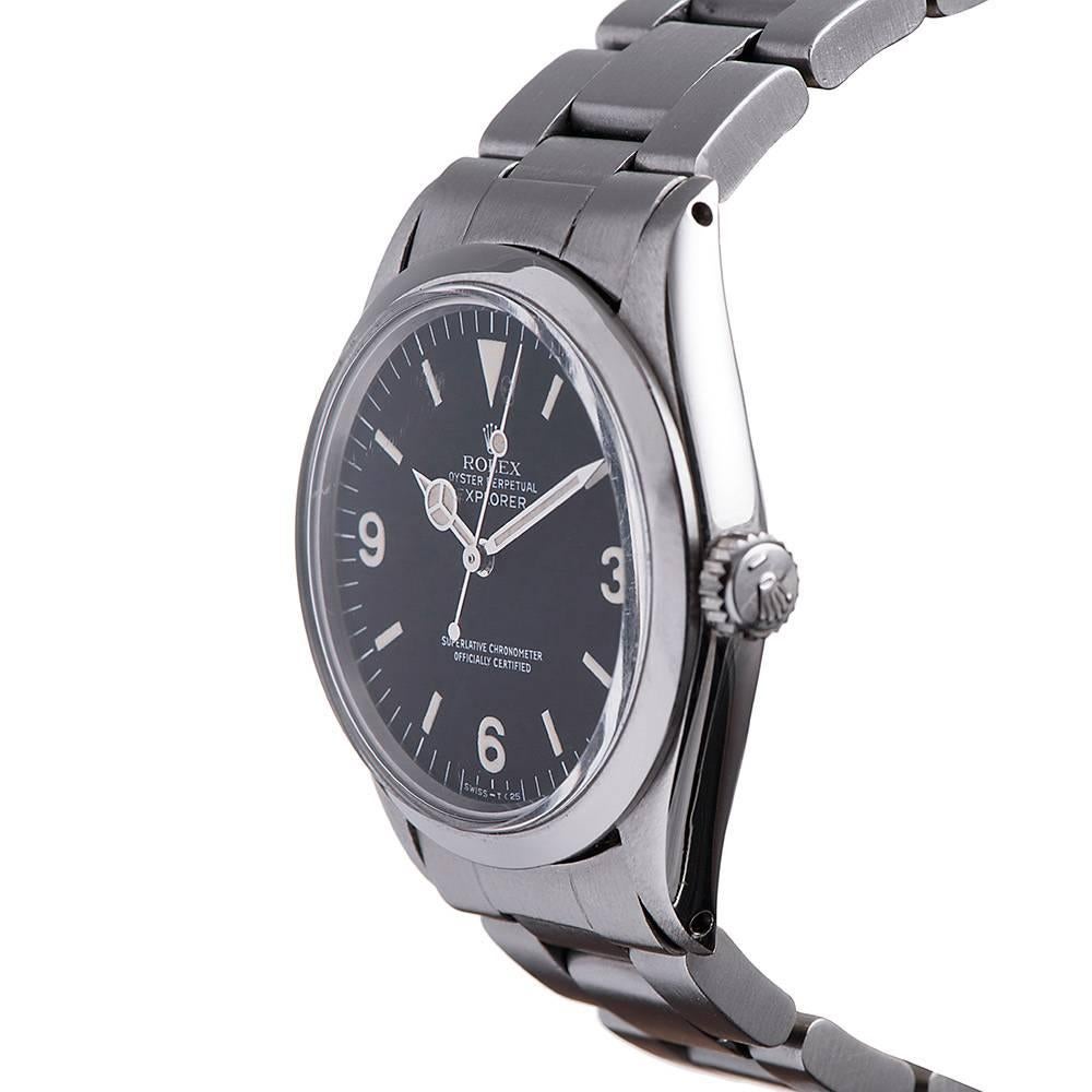 Rolex Stainless Steel Explorer Wristwatch Ref 1016 at 1stDibs