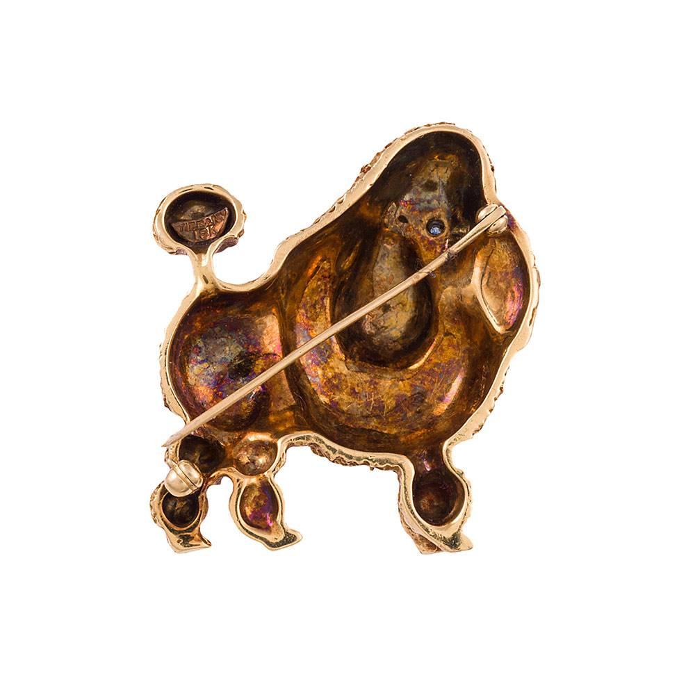 18 Karat Poodle Brooch, Signed “Tiffany and Co.” at 1stDibs | tiffany ...