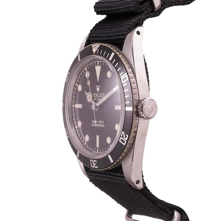 Rolex Stainless Steel Submariner Wristwatch Ref 6536-1 at 1stDibs