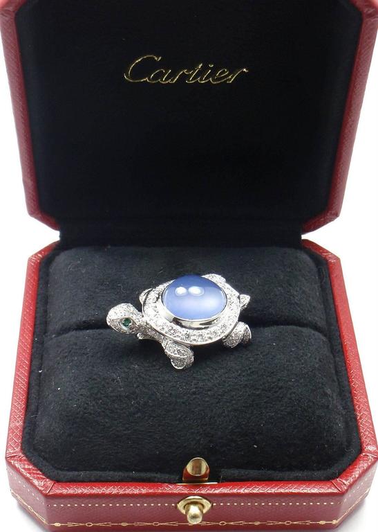 Cartier Chalcedony Diamond Gold Turtle Pin Brooch at 1stDibs | cartier ...