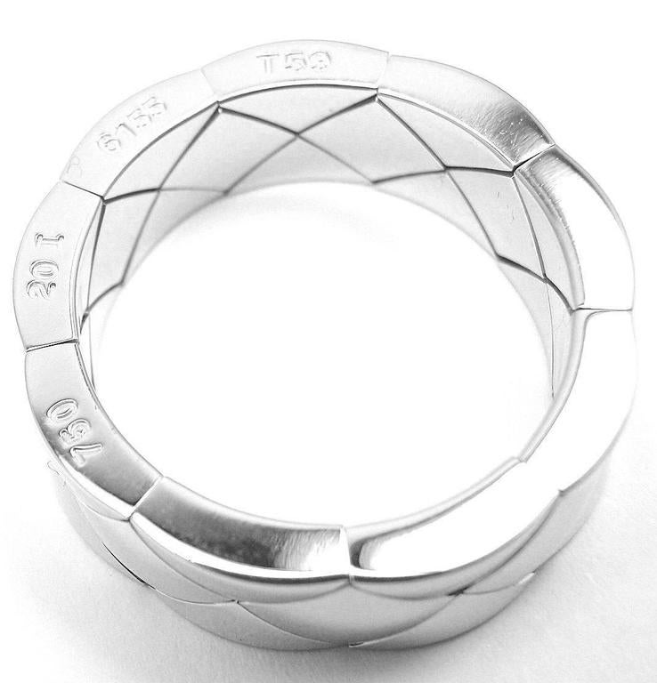 Chanel Matelasse Quilted Flexible Gold Band Ring at 1stDibs | chanel ...