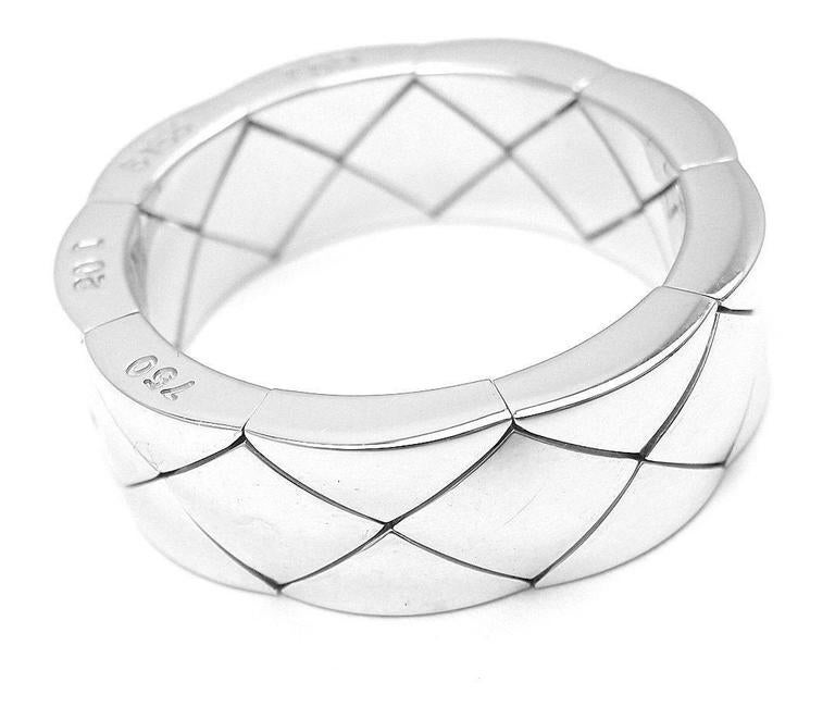 Chanel Matelasse Quilted Flexible Gold Band Ring at 1stDibs | chanel ...