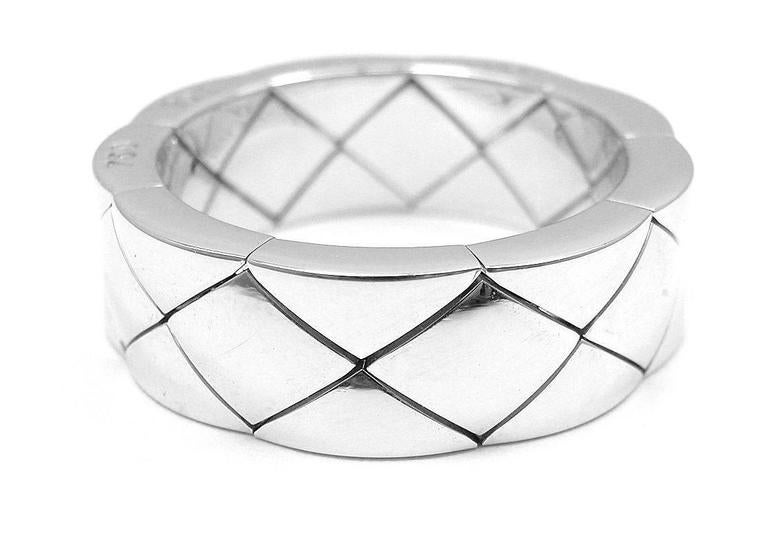 Chanel Matelasse Quilted Flexible Gold Band Ring at 1stDibs | chanel ...