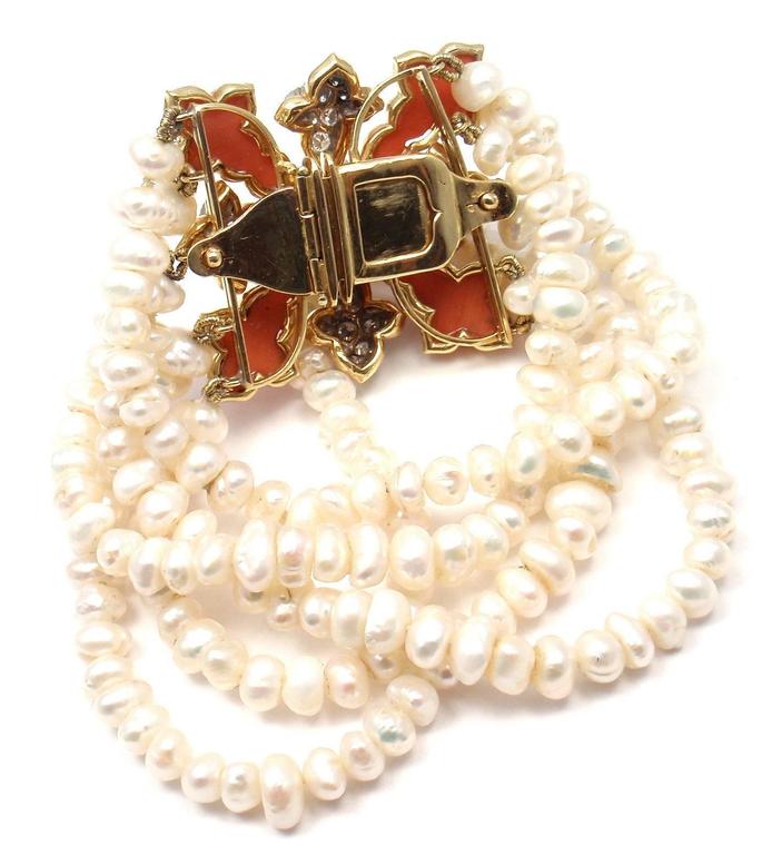 Tiffany and Co. Donald Claflin Pearl Coral Emerald Diamond Gold ...