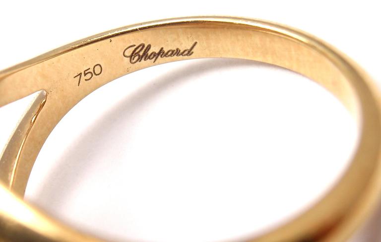 Chopard Happy Diamond Gold Ring at 1stDibs | chopard gold ring