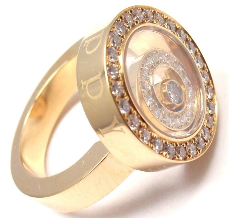 Chopard Happy Spirit Diamond Yellow Gold Ring at 1stDibs | chopard ...