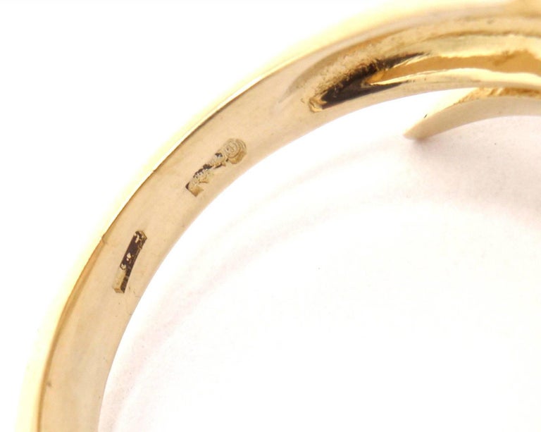 Damiani Diamond Yellow Gold Ring at 1stDibs