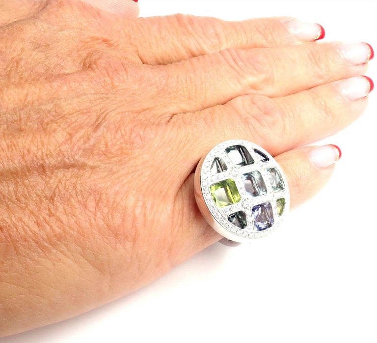 Cartier Pasha Diamond Color Stone White Gold Ring at 1stDibs | cartier ...