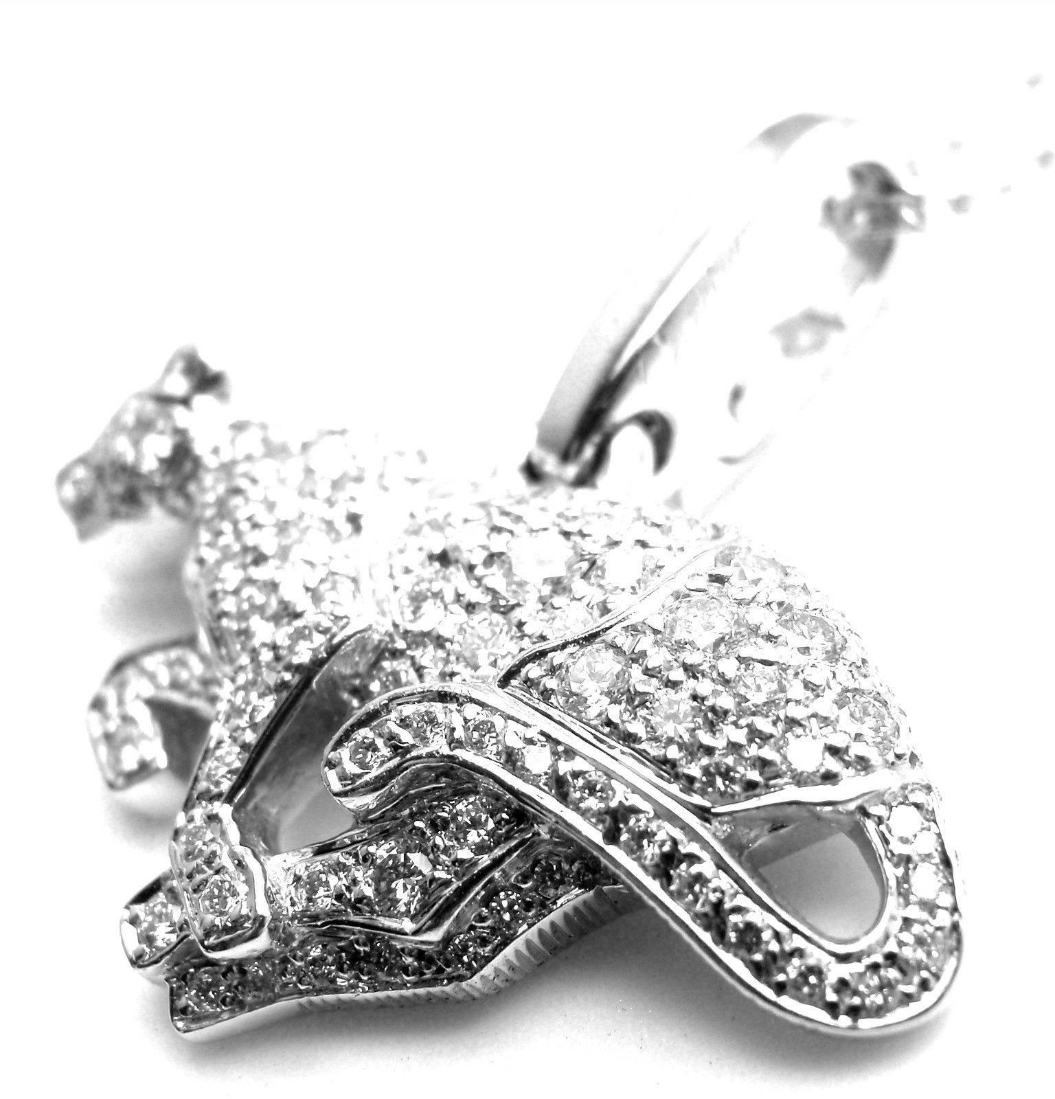 Cartier Panther Diamond White Gold Pendant Necklace at 1stDibs ...