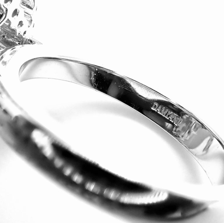 Damiani Diamond Flower White Gold Cocktail Ring For Sale at 1stDibs