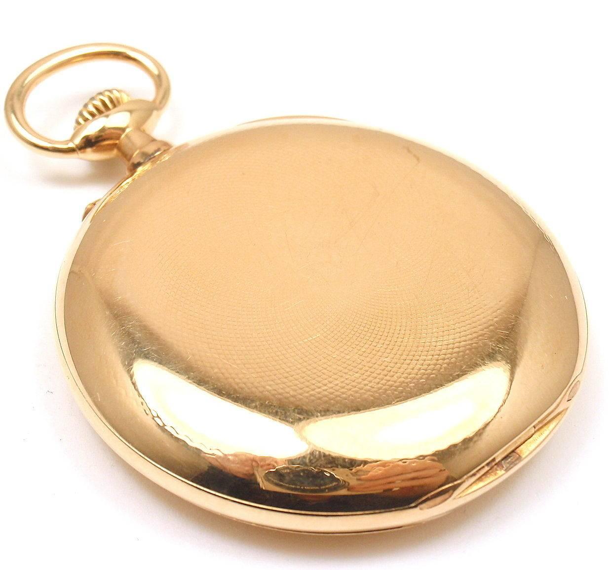 Henry Capt Yellow Gold Chronoautomatic Full Hunter Pocket Watch For ...