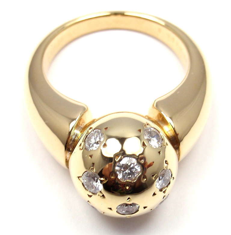 Van Cleef and Arpels VCA Diamond Yellow Gold Ring at 1stDibs