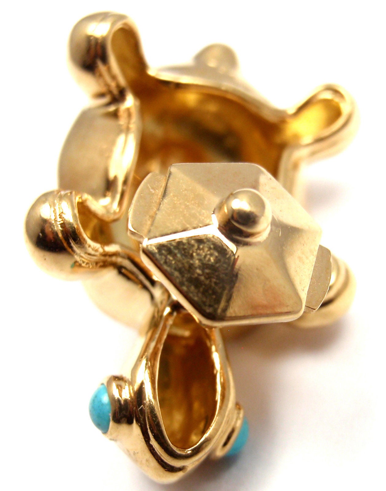 Cartier Turquoise Yellow Gold Turtle Tie Lapel Pin at 1stDibs ...