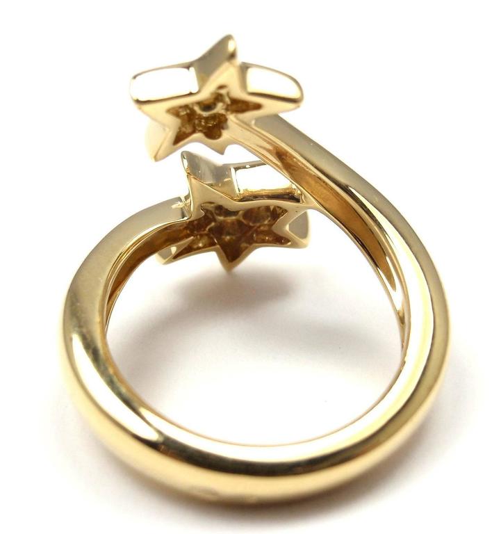 Chanel Comete Star Diamond Gold Cocktail Ring at 1stDibs