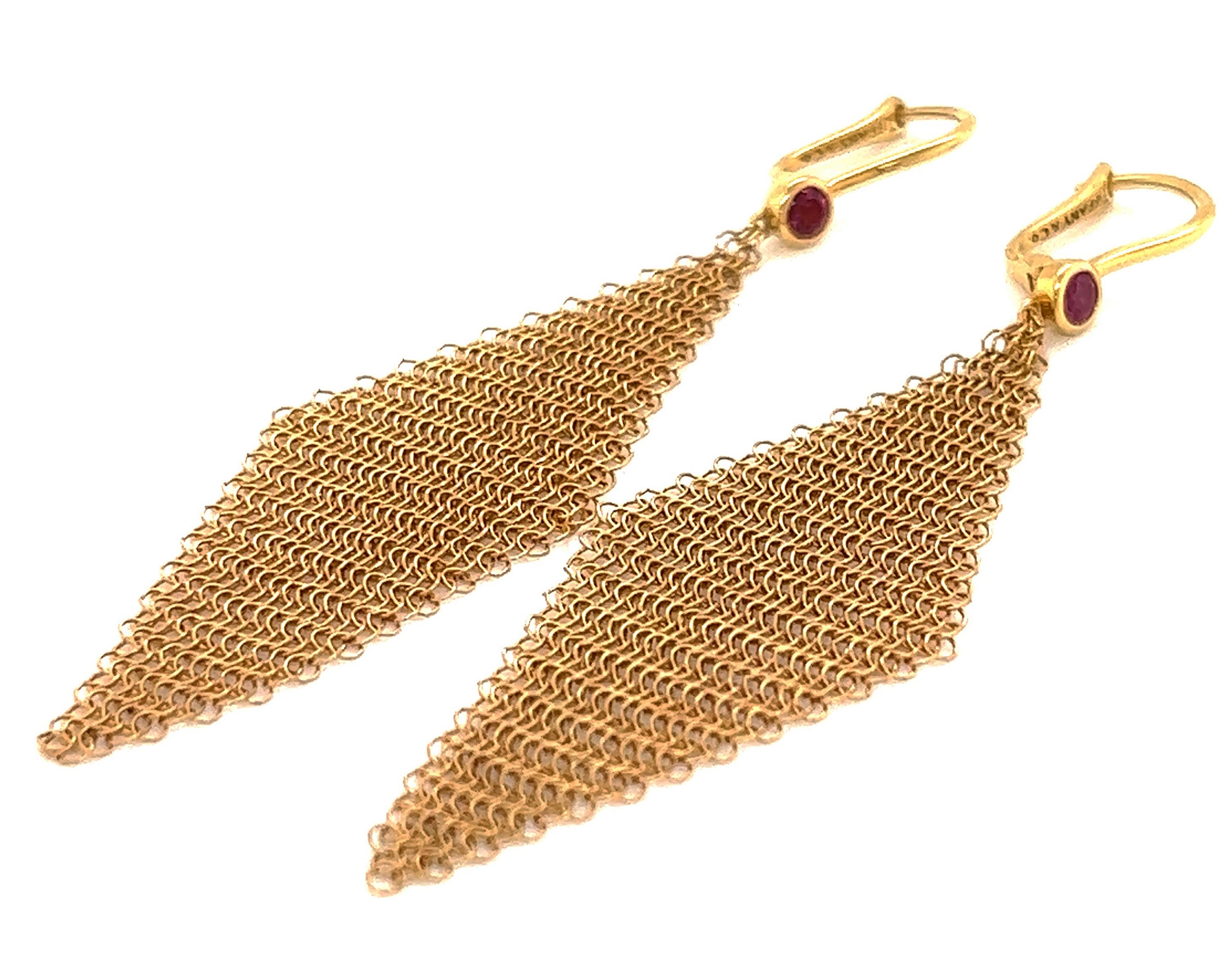 Elsa Peretti for Tiffany and Co. Mesh Earrings at 1stDibs | elsa ...