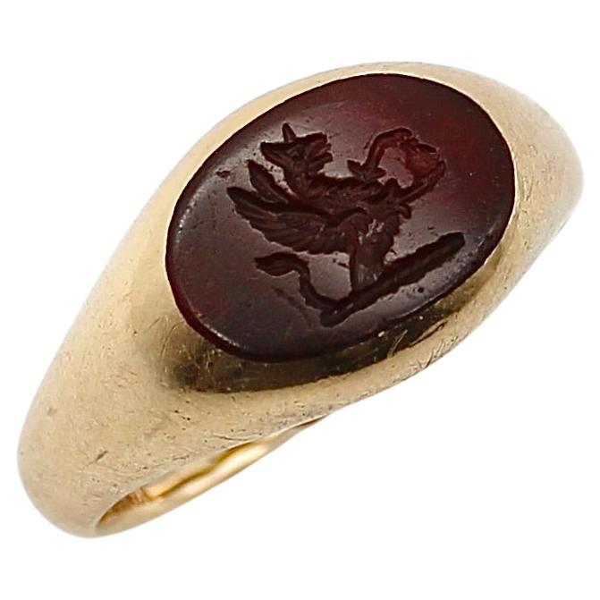 Gold Intaglio Signet Bishop's Ring at 1stDibs | bishop signet ring ...
