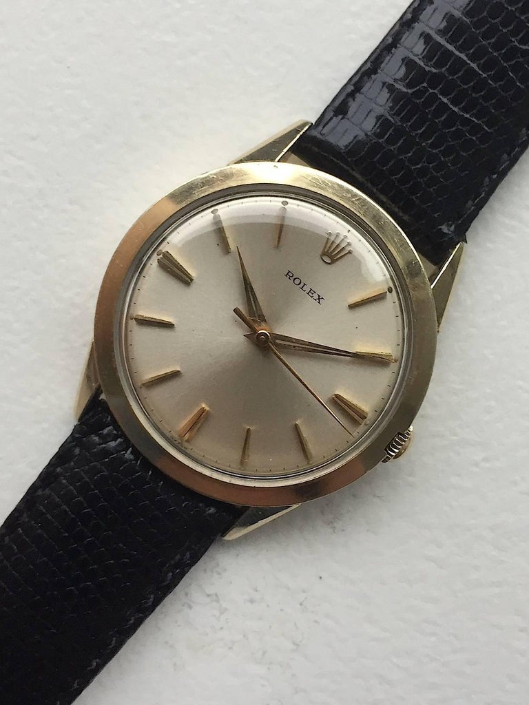 Rolex 1960s 14 Karat Gold Filled Manual Wind Wristwatch with Box and ...