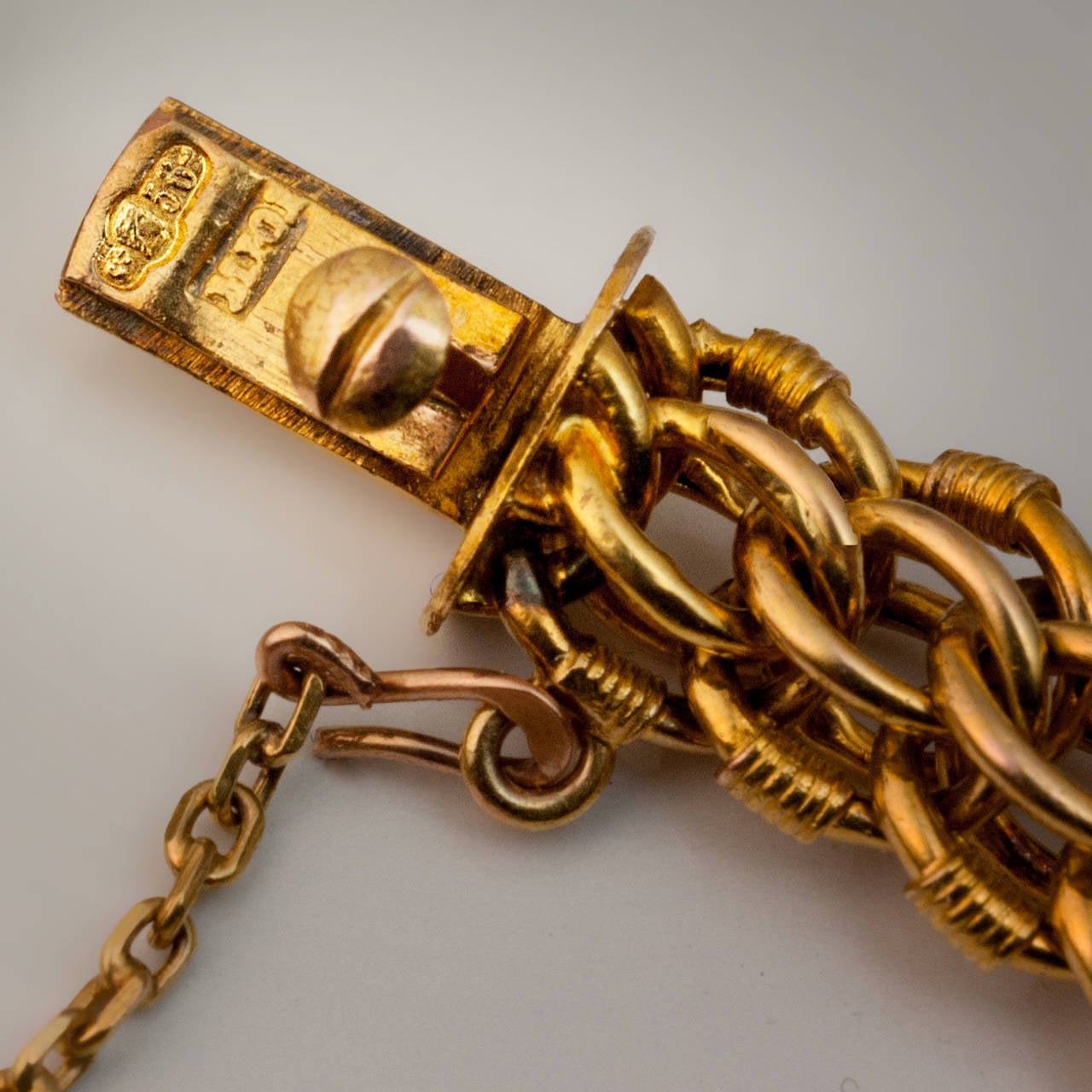 Antique Russian / Polish Braided Gold Bracelet at 1stDibs | russian ...