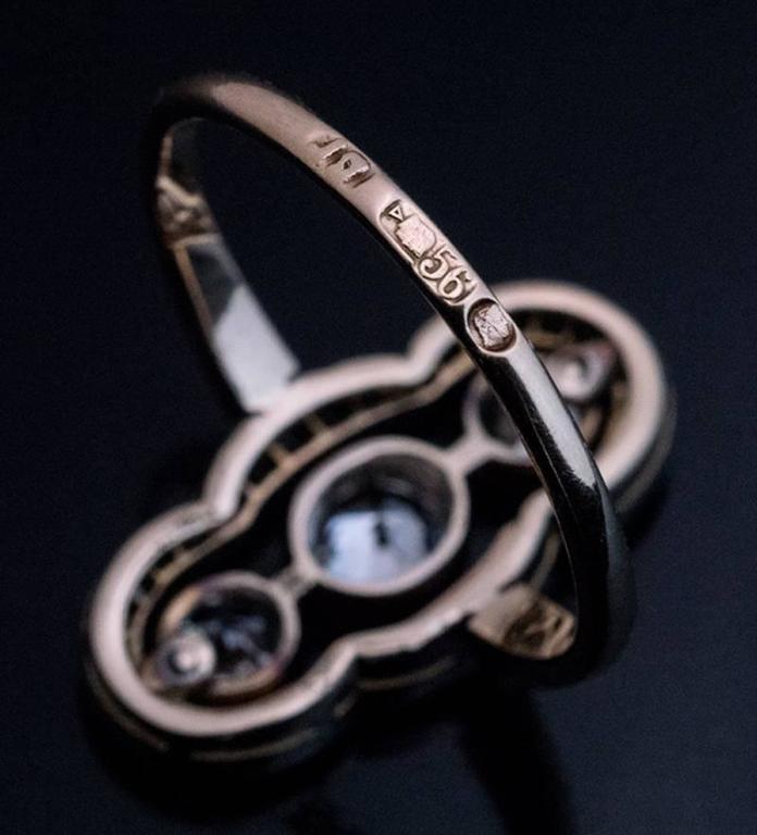 Edwardian Era Antique Russian Diamond Ring at 1stDibs | russian diamond ...