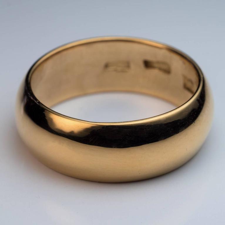 Antique Russian Tsarist Era Gold Wedding Band Ring at 1stDibs