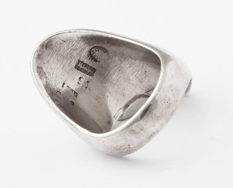 Georg Jensen Sterling Silver Ring, Denmark For Sale at 1stDibs