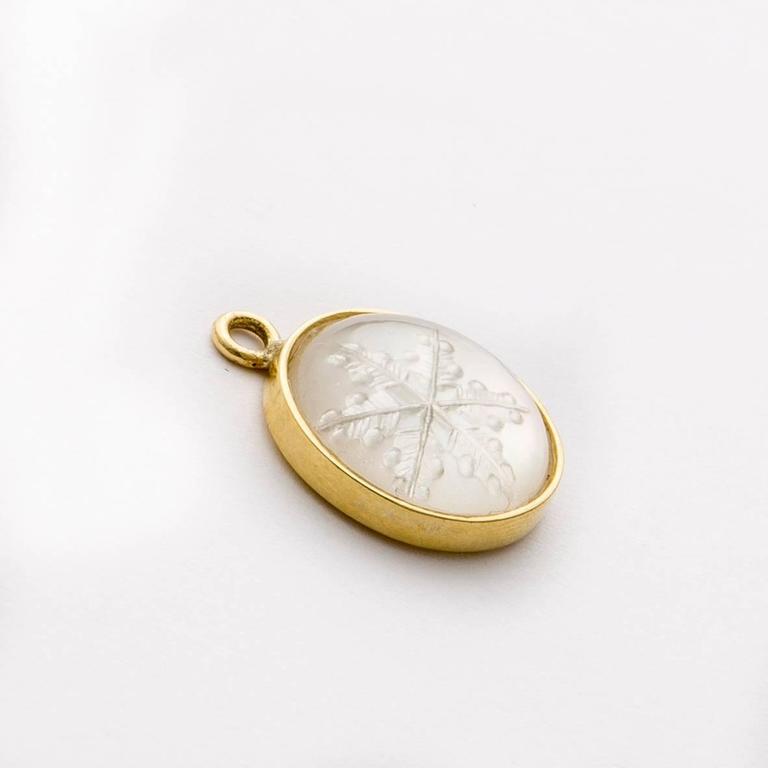 Snowflake Quartz Intaglio Pendant For Sale at 1stDibs | how griswold quartz