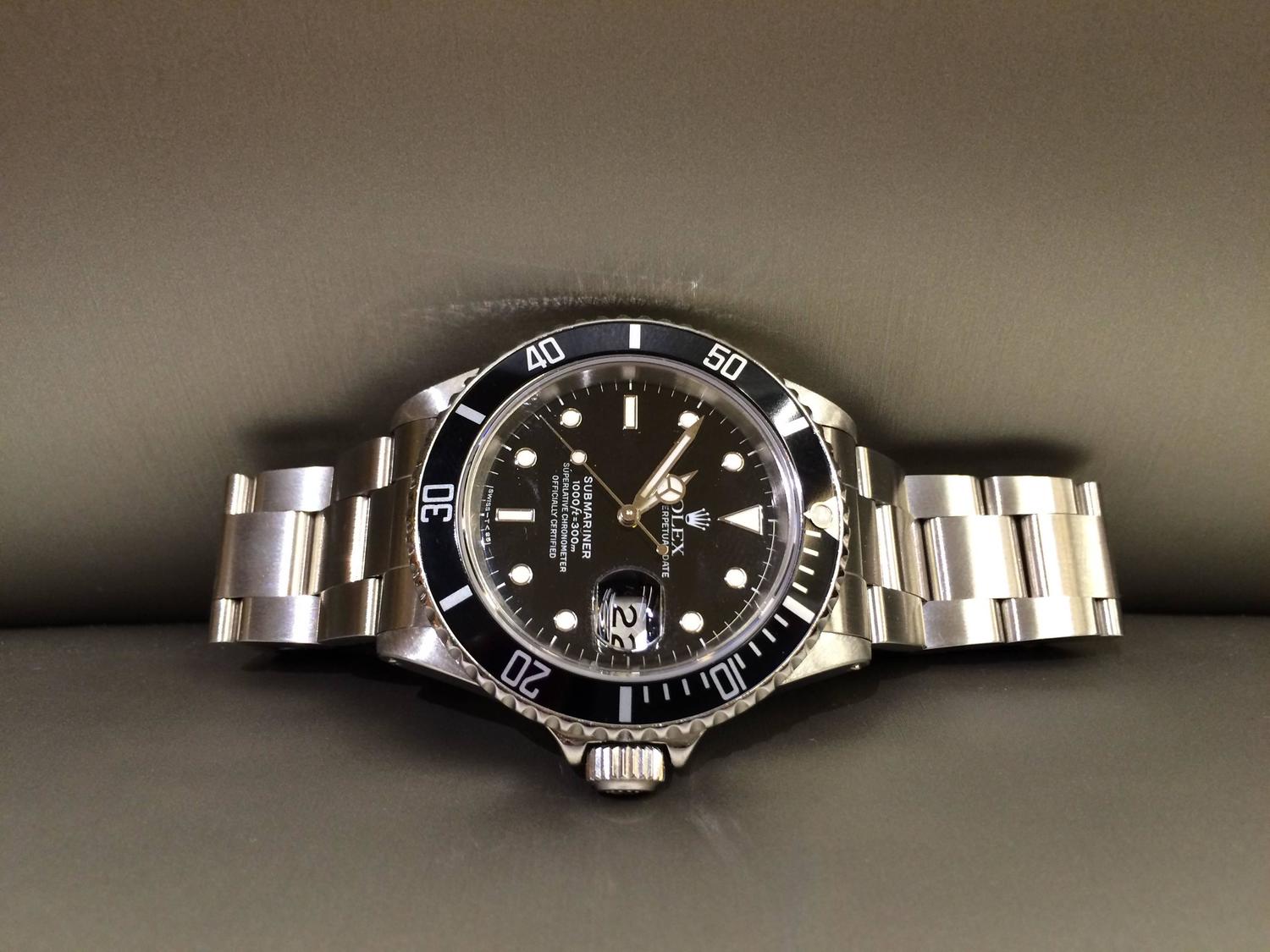 Rolex Stainless Steel Submariner Date Wristwatch Ref 11610 at 1stdibs