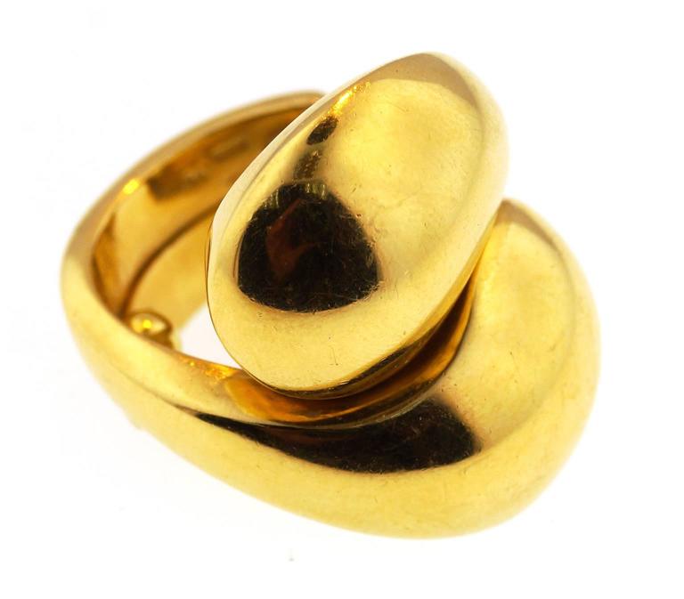 Cartier Gold Carmelo Ying Yang Ring at 1stDibs