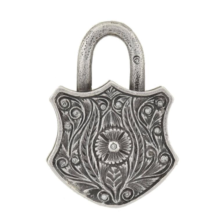 Sevan Bicakci Diamond Sterling Gold Padlock Pendant at 1stDibs | sevan ...