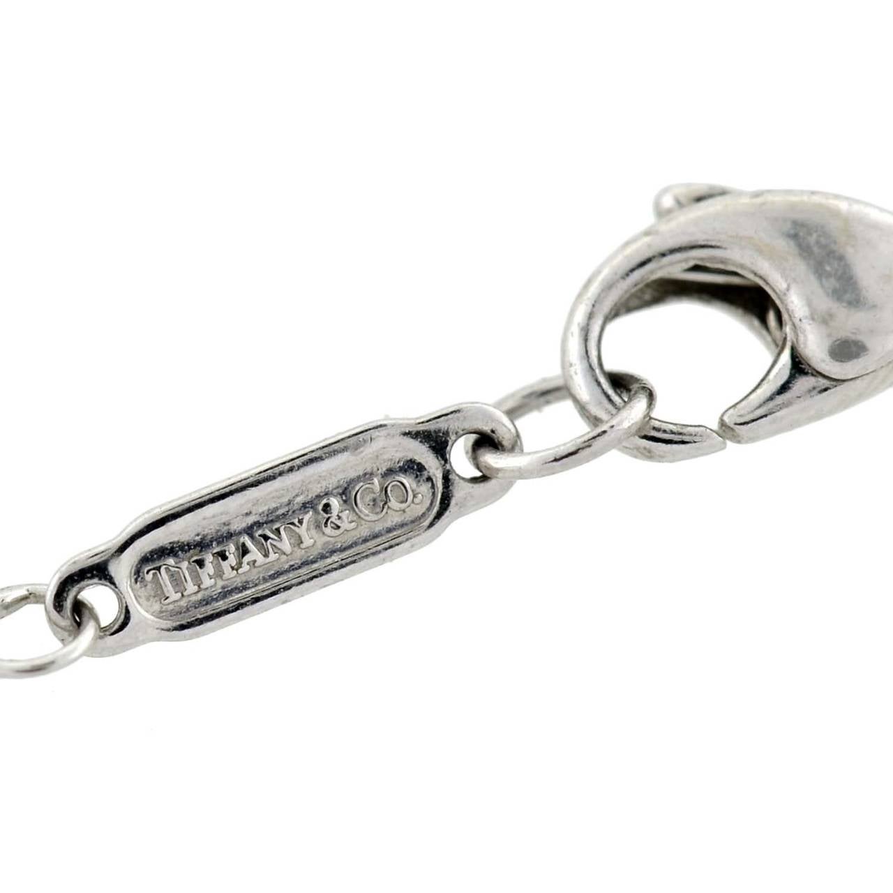 Tiffany and Co. Diamond Gold Link Chain Necklace at 1stDibs