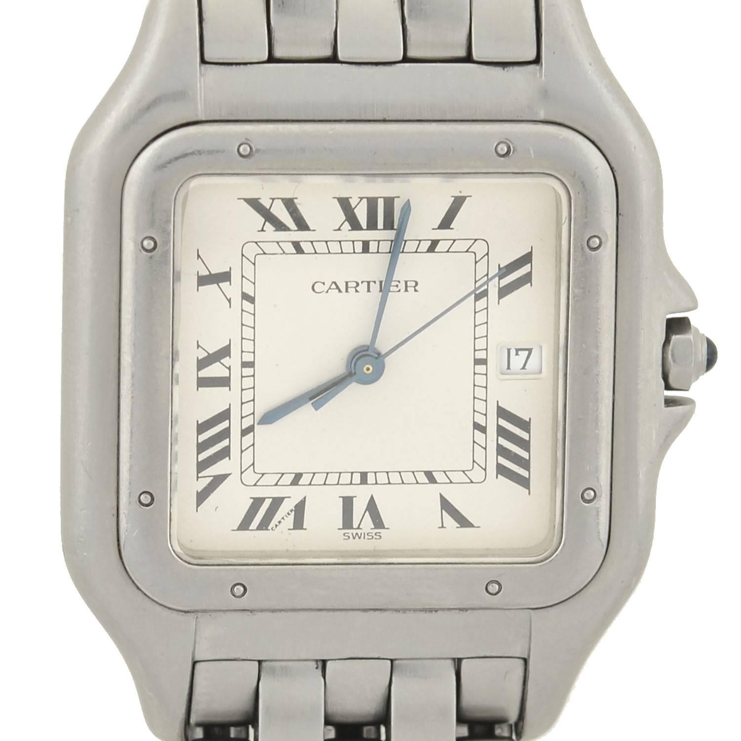 Cartier Contemporary Ladies Stainless Steel Swiss Watch at 1stDibs ...