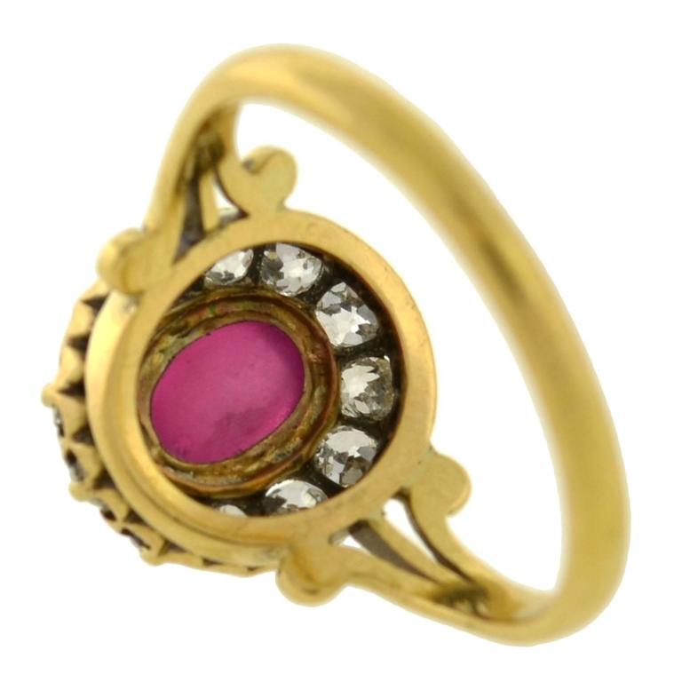 Victorian 0.95 Carat Pink Star Sapphire Diamond Ring at 1stDibs | pink ...