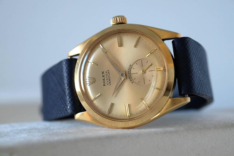 Rolex Yellow Gold Extra-Flat Veriflat Dress Wristwatch Ref 6512 For ...