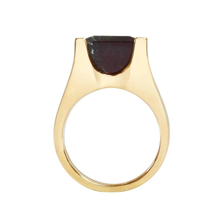 Watermelon Tourmaline Mahjong Ring For Sale at 1stDibs | watermelon ...