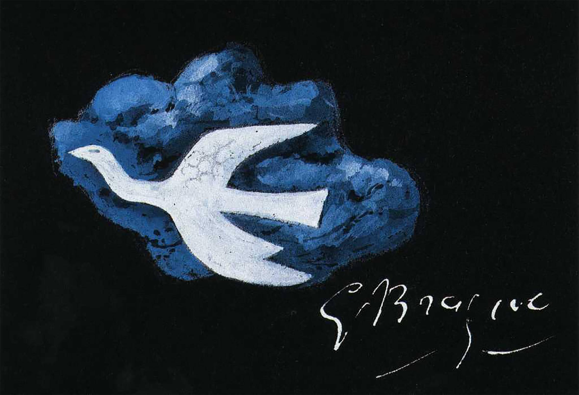 1963 Georges Braque Emerald Brilliant Cut Diamond Gold Gaea Zephir ...