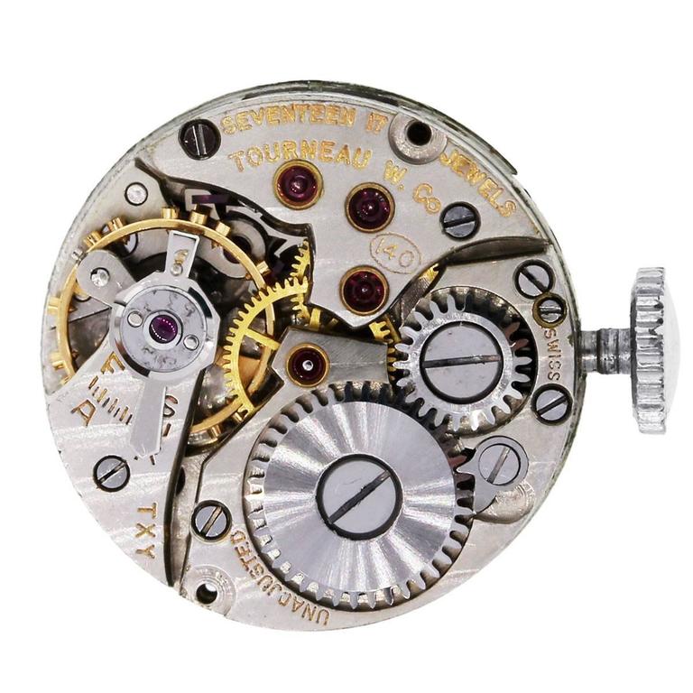 Tourneau Diamond Gold Ring Watch For Sale at 1stDibs