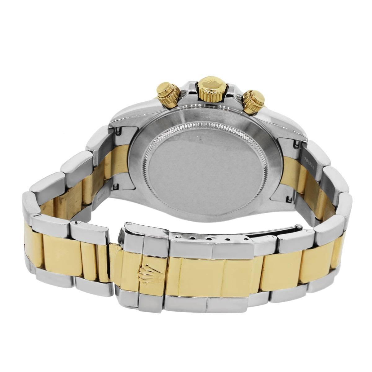 Rolex Daytona 16523 Two Tone Champagne Dial Watch For Sale at 1stdibs