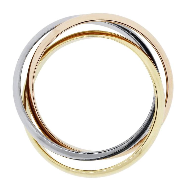 Cartier Trinity Tri-Gold Ring Size 64 at 1stDibs | cartier trinity ring ...
