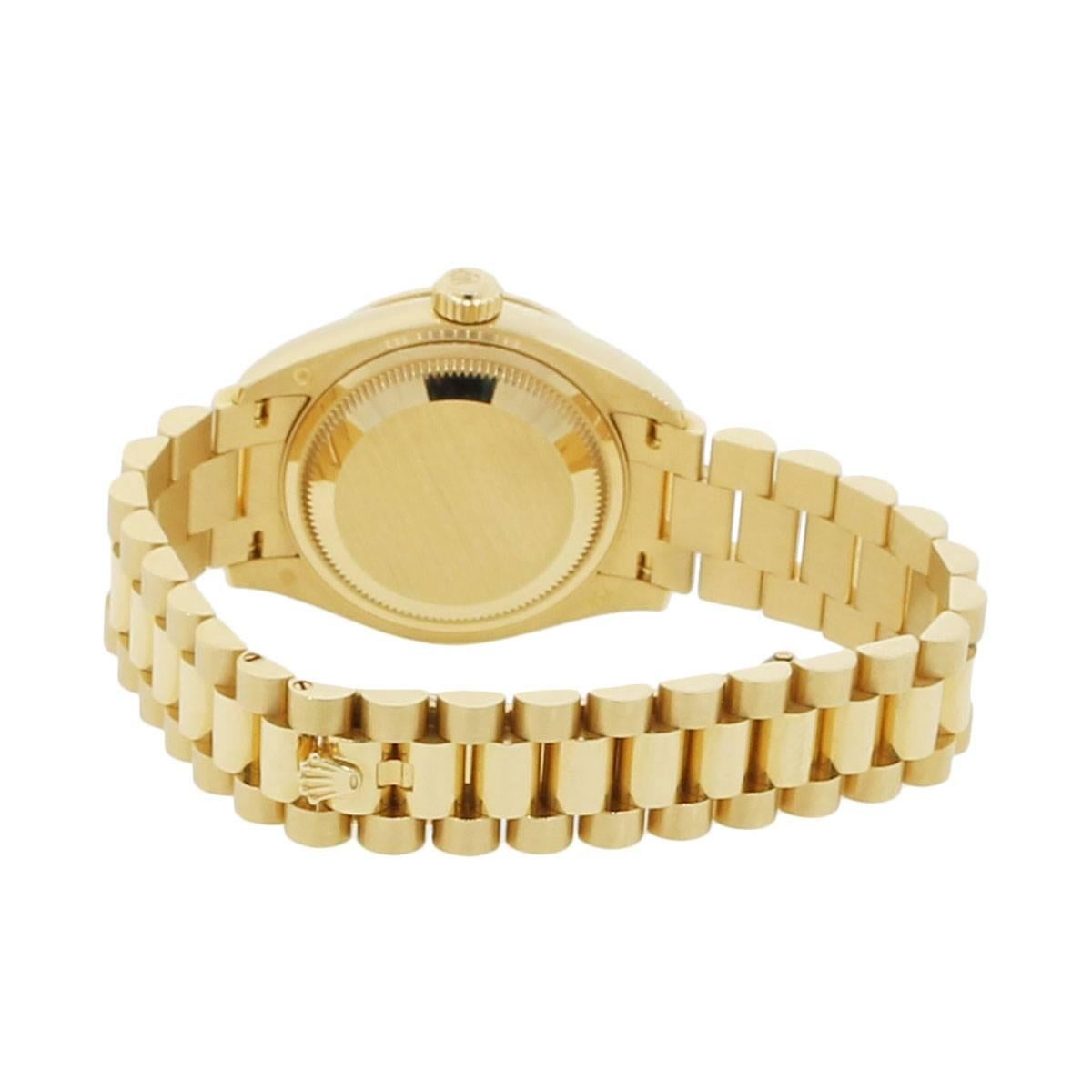 Rolex yellow gold Datejust Presidential Automatic Wristwatch at 1stDibs