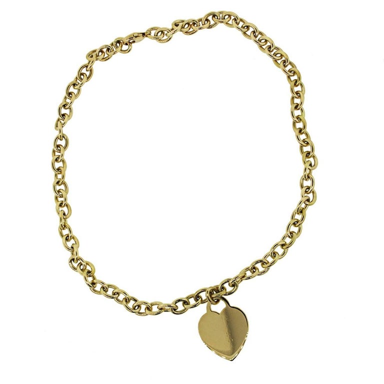 Tiffany And Co Heart Tag Necklace At 1stdibs