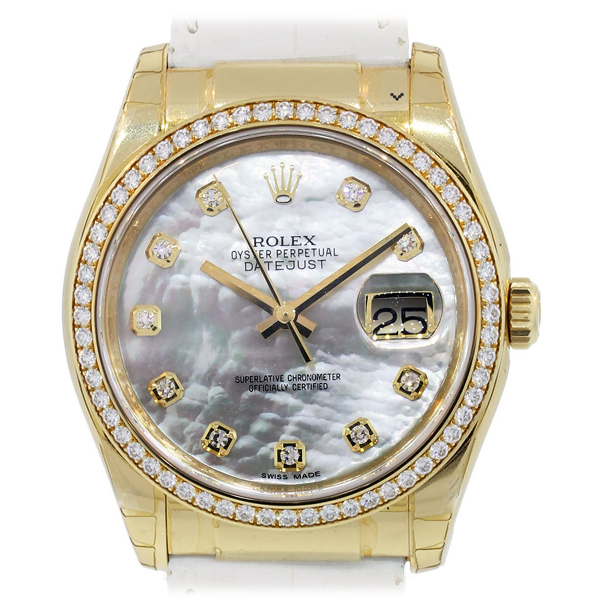 Rolex Daytona Mother of Pearl Dial Two Color Automatic Wristwatch Ref ...
