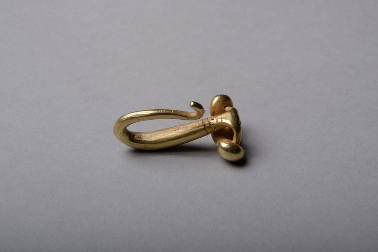 Ancient Greek Gold Dress Fastener Fibula Brooch - 550 BC For Sale at ...