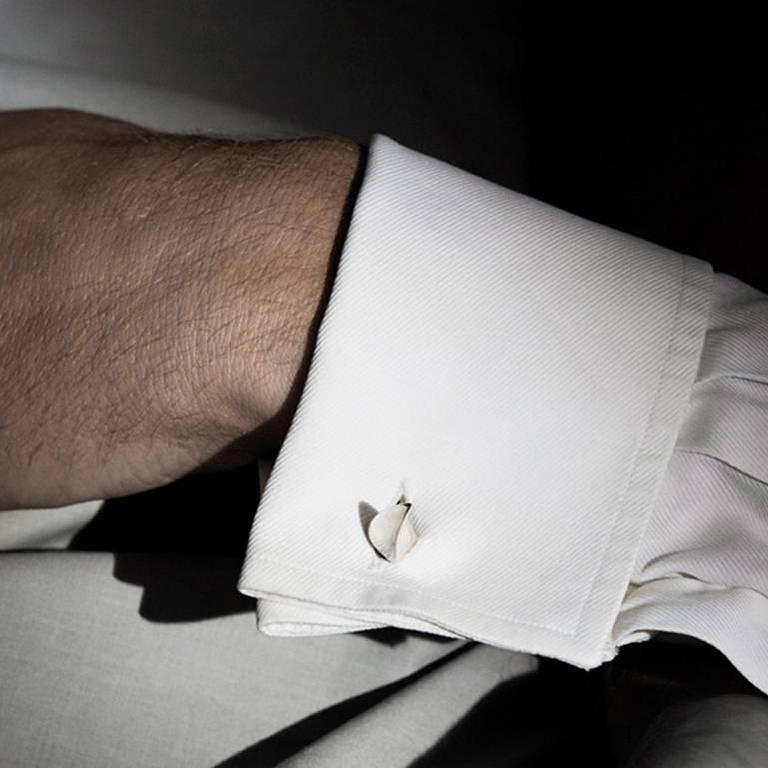 Hannah Martin London Gold Sculptural Spur Cufflinks For Sale at 1stDibs