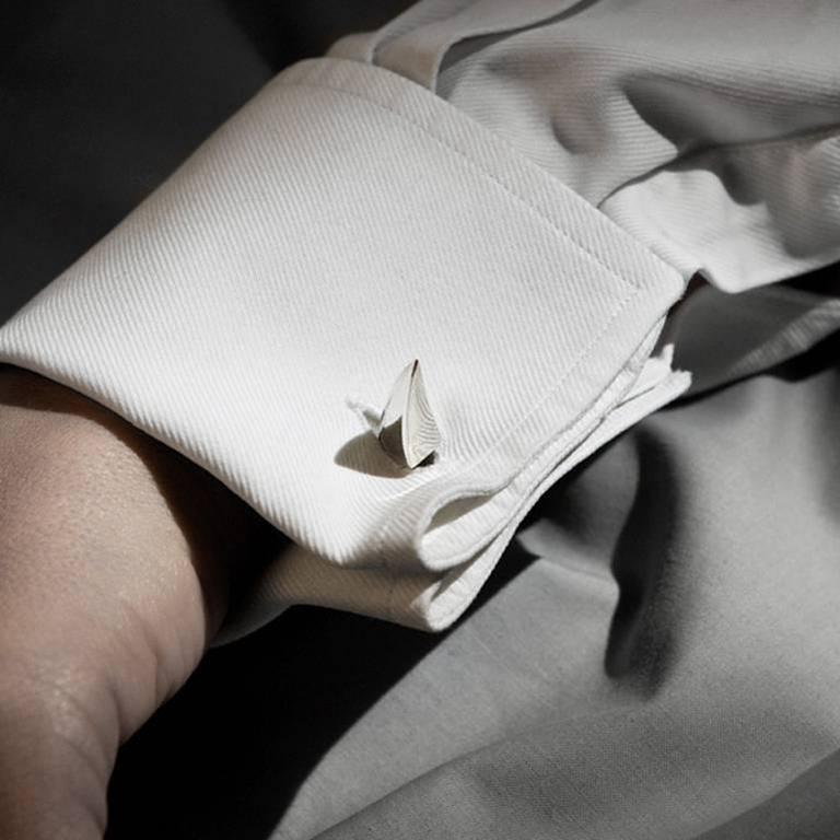 Hannah Martin London Gold Sculptural Spur Cufflinks For Sale at 1stDibs