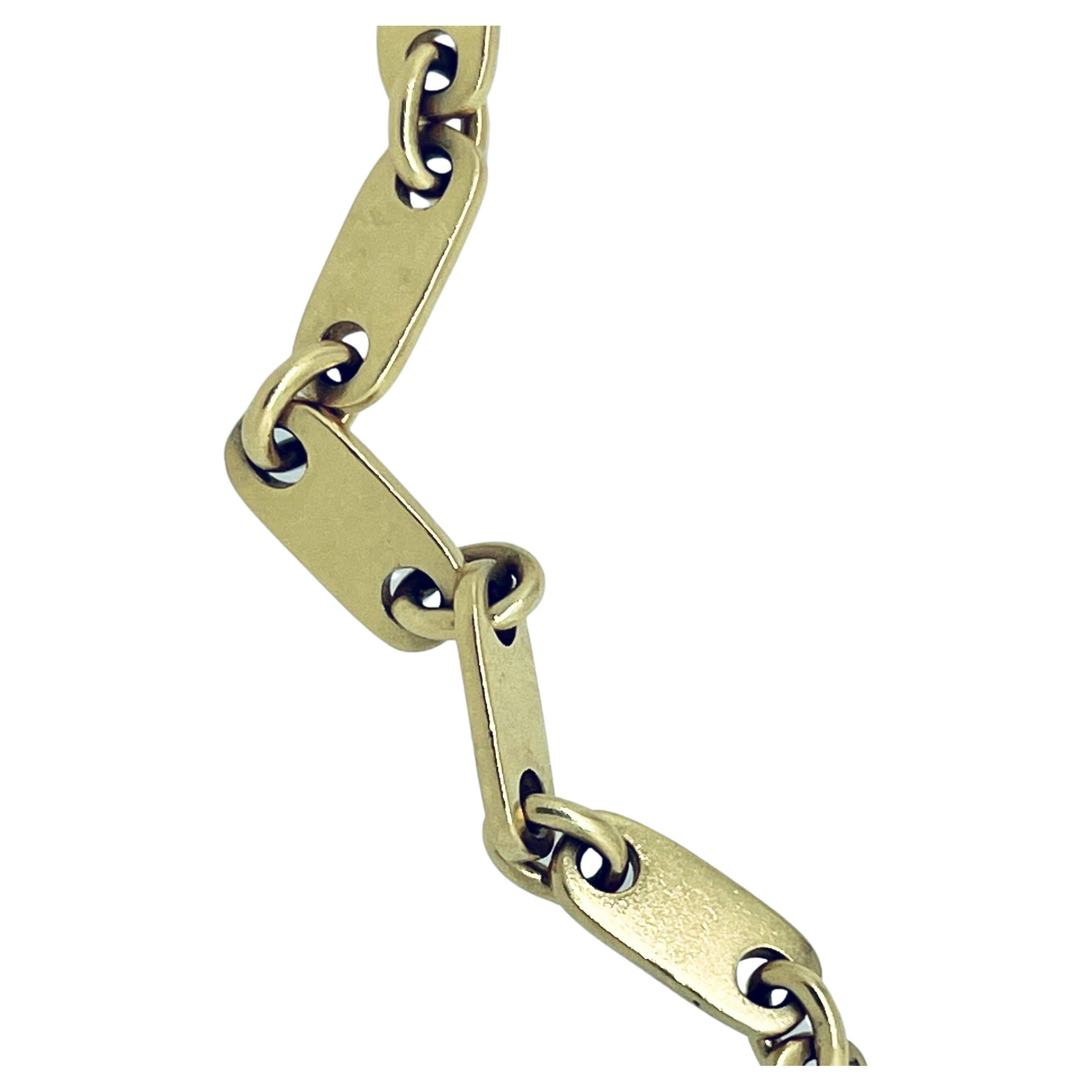 Marked 18 Carat Gold Vintage Italian Chain Bracelet, Circa 1980s For ...