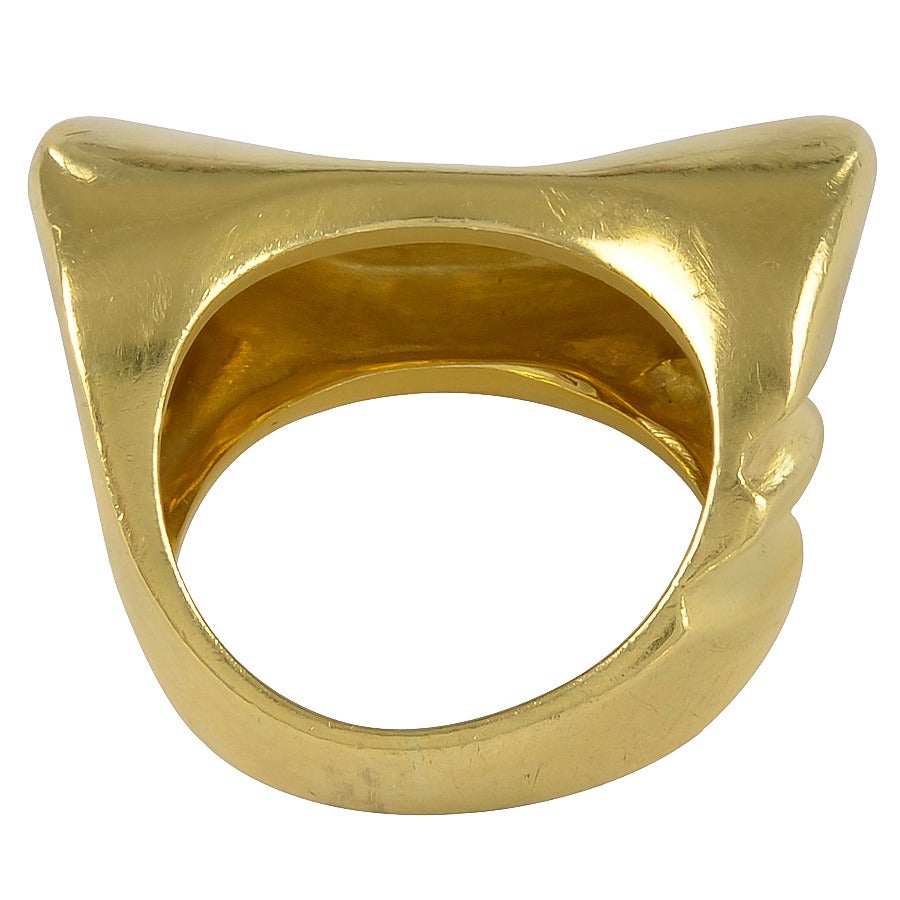 Abstract Italian Gold Ring at 1stDibs | italian gold rings