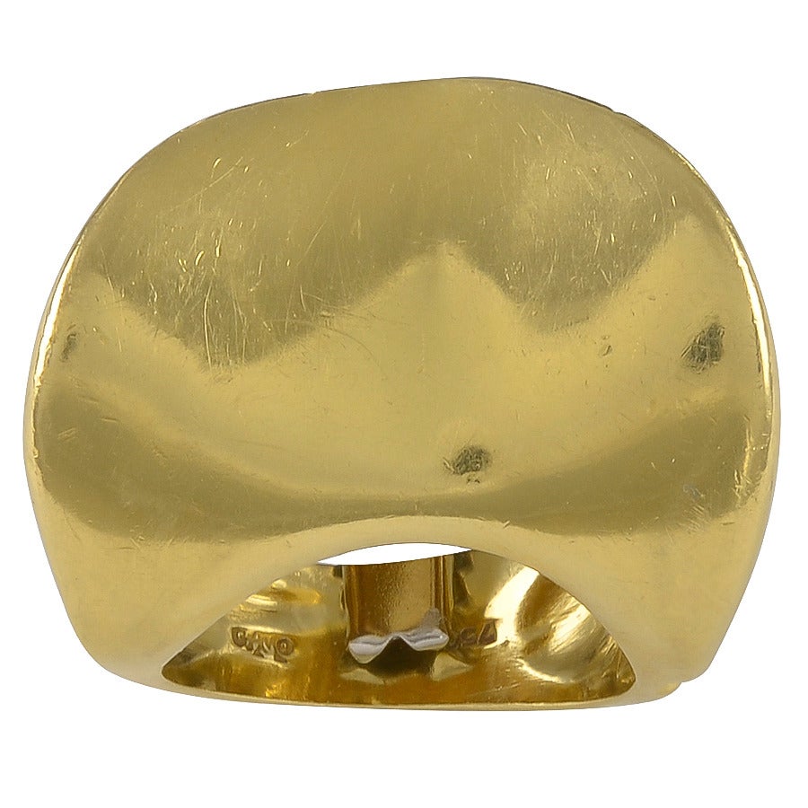 Abstract Italian Gold Ring at 1stDibs | italian gold rings