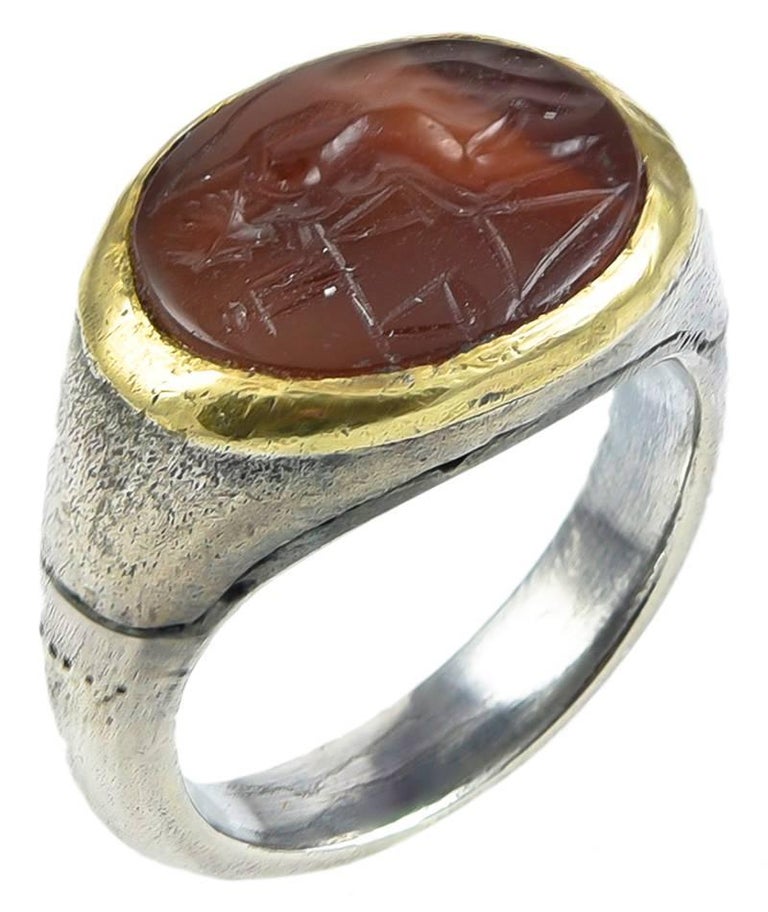 Roman Carnelian Intaglio Ring For Sale at 1stDibs | roman intaglio ring ...
