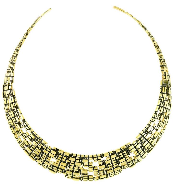Bitcoin Blockchain Torus 18K Gold Collar For Sale (Free Shipping) at ...