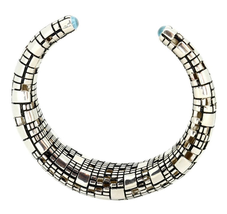 Bitcoin Blockchain Silver Cuff Bracelet For Sale at 1stDibs